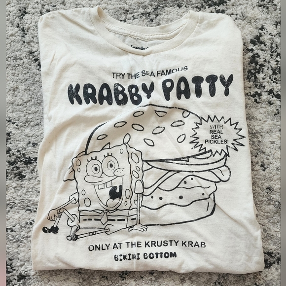 Nickelodeon | Shirts | Spongebob Squarepants Krabby Patty Graphic ...